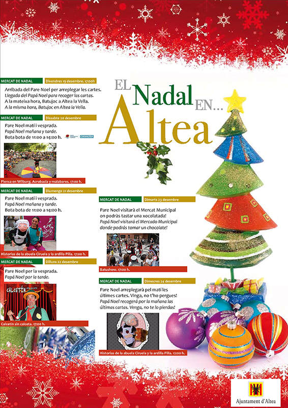 Programación infantil navideña en Altea
